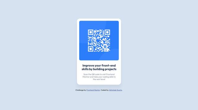 Frontend Mentor | Responsive QR components using HTML, CSS coding challenge solution