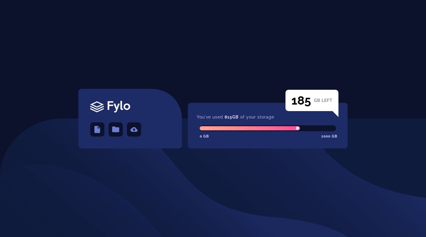 Frontend Mentor | Fylo Data with Flex coding challenge solution