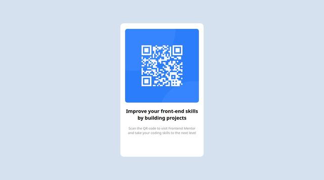 Frontend Mentor | Responsive QR code component using html and css. coding challenge solution