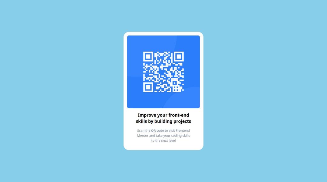 Frontend Mentor | qr codescanner coding challenge solution