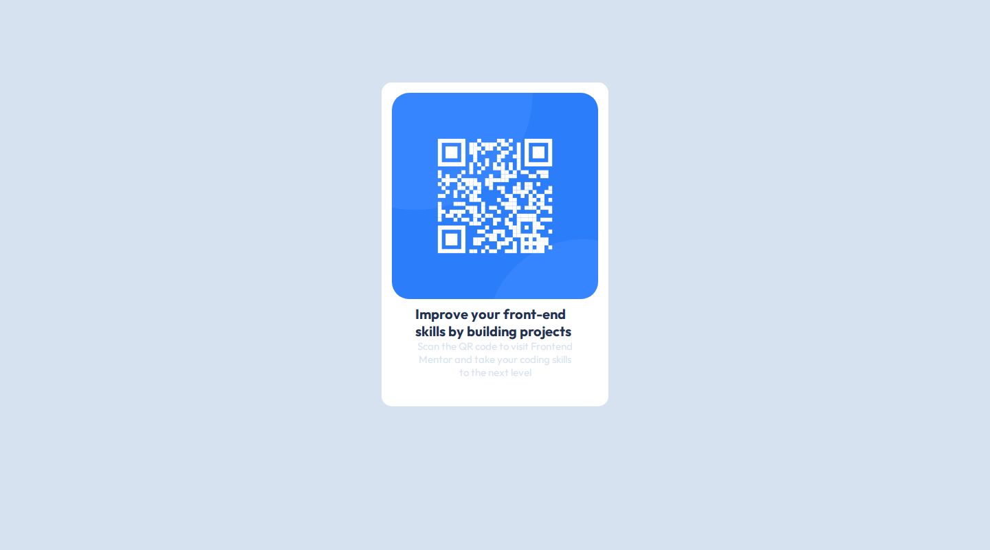 Frontend Mentor | QR Code component using HTML and CSS coding challenge ...