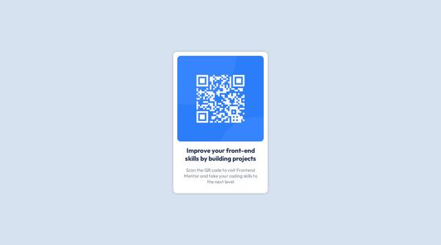 Frontend Mentor | QR Code Component (Newbie) using CSS custom properties coding challenge solution