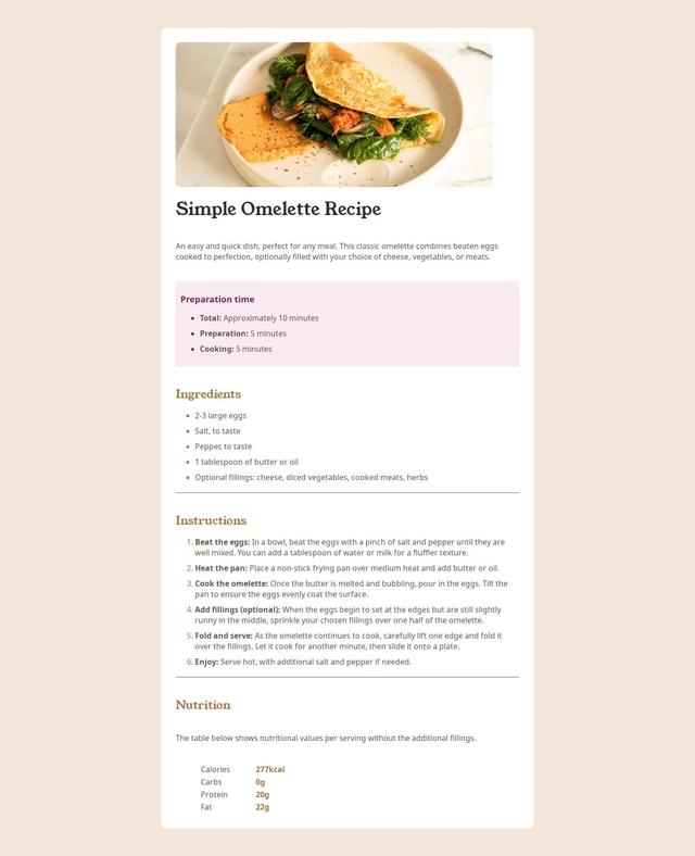 Frontend Mentor | A recipe page made in VsCode using HTML and CSS coding challenge solution
