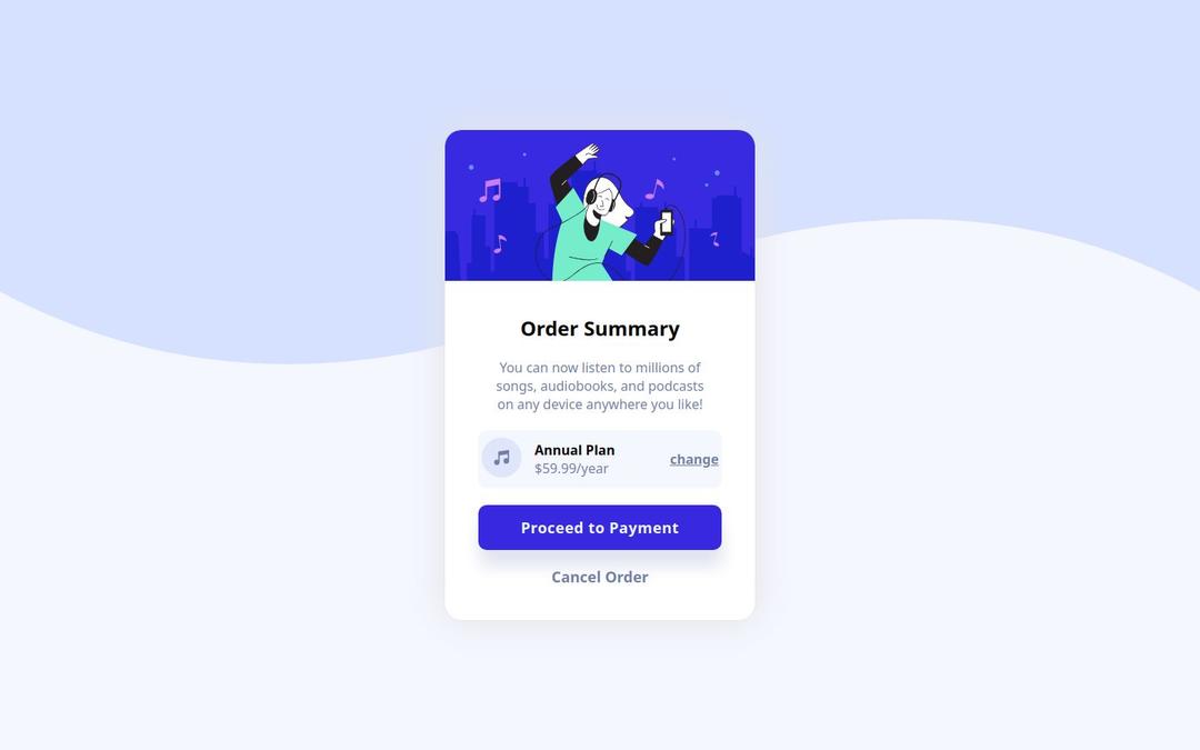 Frontend Mentor | Order-summary-card using css html coding challenge solution