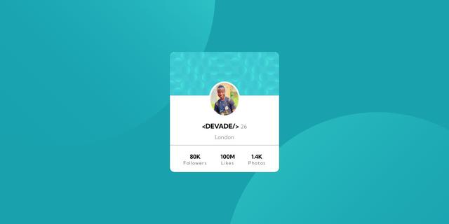 Frontend Mentor | Profile Card using Flexbox coding challenge solution