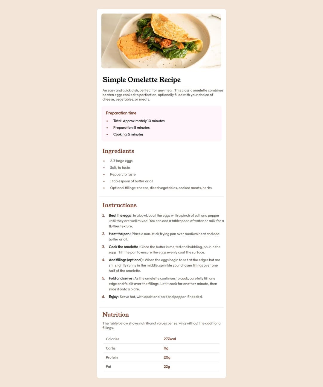 Frontend Mentor | Recipe-page coding challenge solution
