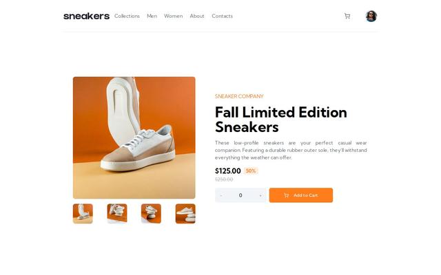 Frontend Mentor E Commerce Product Page Nextjs Tailwind And Shadcn Ui Coding Challenge