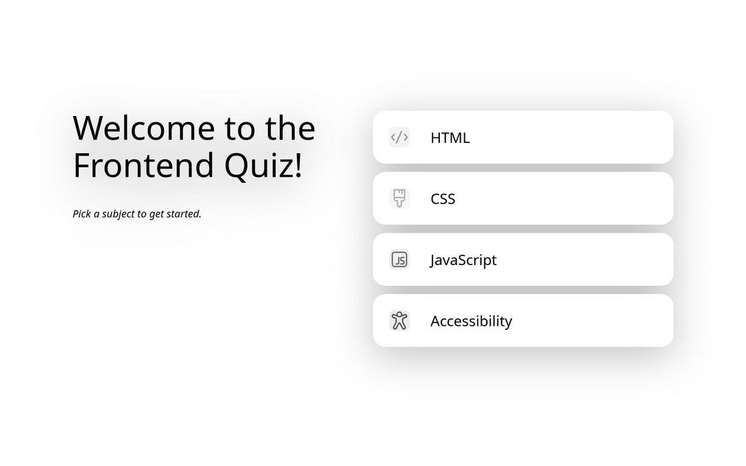 Frontend Mentor | Responsive Quiz App using React, TailwindCSS, and Vite coding challenge solution