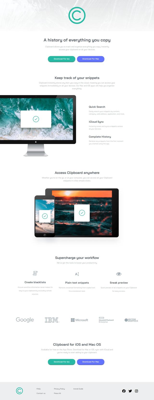 Frontend Mentor | clipboard landing page master challenge coding challenge solution