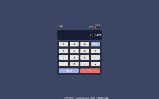 Frontend Mentor Calculator App Main Coding Challenge Solution