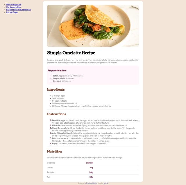 Frontend Mentor | HTML and CSS Recipe Page coding challenge solution