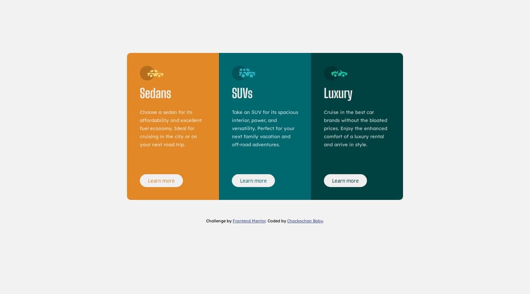 Frontend Mentor | 3 column preview page using HTML and CSS coding challenge solution