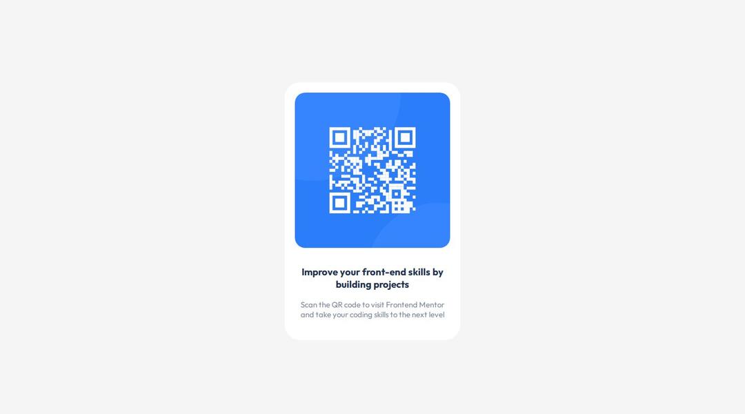 Frontend Mentor | QR code coding challenge solution