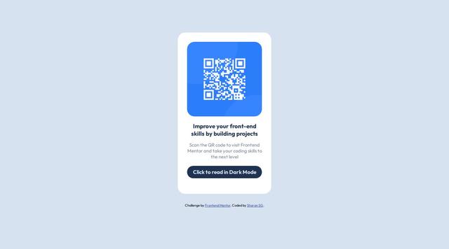 Frontend Mentor Qr Code Component Coding Challenge Solution