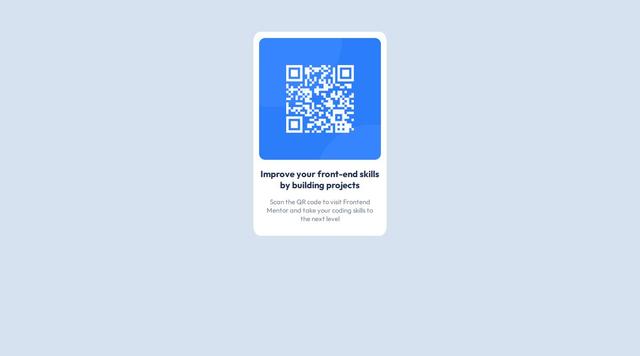 Frontend Mentor | QR Code using basic HTML and CSS coding challenge solution