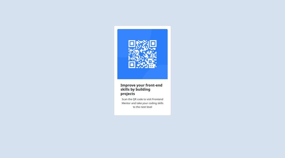 Frontend Mentor | Responsive QR Code scanner using HTML and Bootstrap coding challenge solution