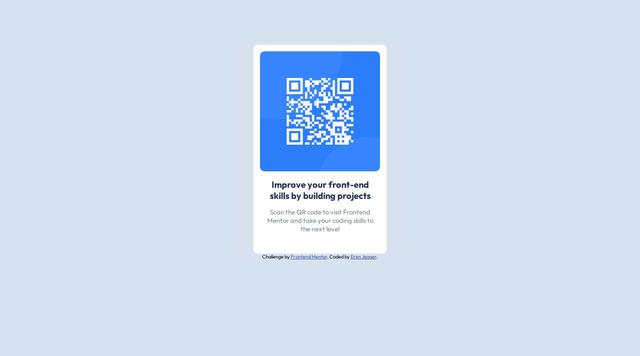 Frontend Mentor | Qr code basic Challenge Using HTML and CSS coding challenge solution