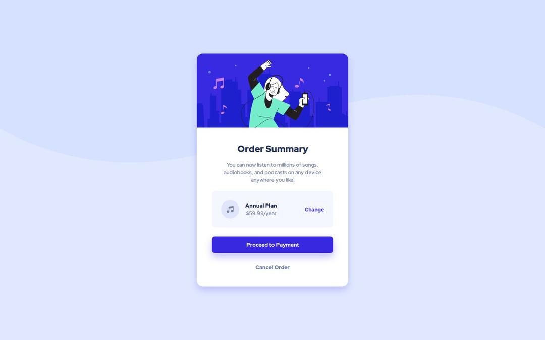 Frontend Mentor | Order summary component using Tailwind CSS coding challenge solution