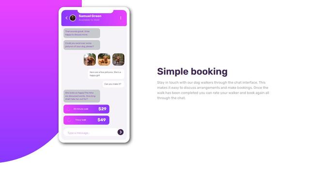 Frontend Mentor | Chat app UI illustration coding challenge solution
