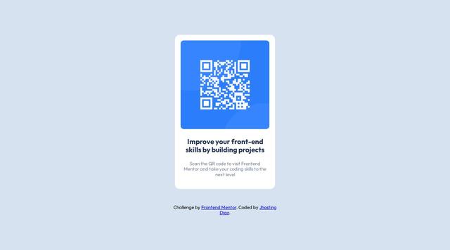 Frontend Mentor | Responsive QR desing using Flexbox coding challenge solution
