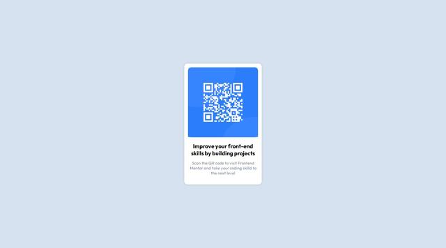 Frontend Mentor | QR Card using basic HTML and CSS coding challenge solution
