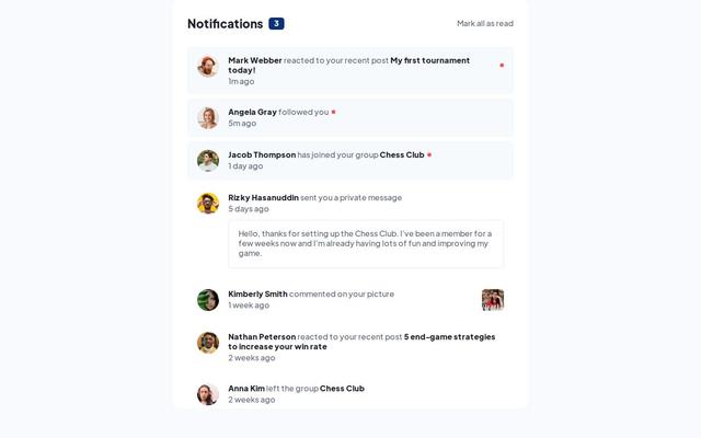 Frontend Mentor Notification Page Coding Challenge Solution
