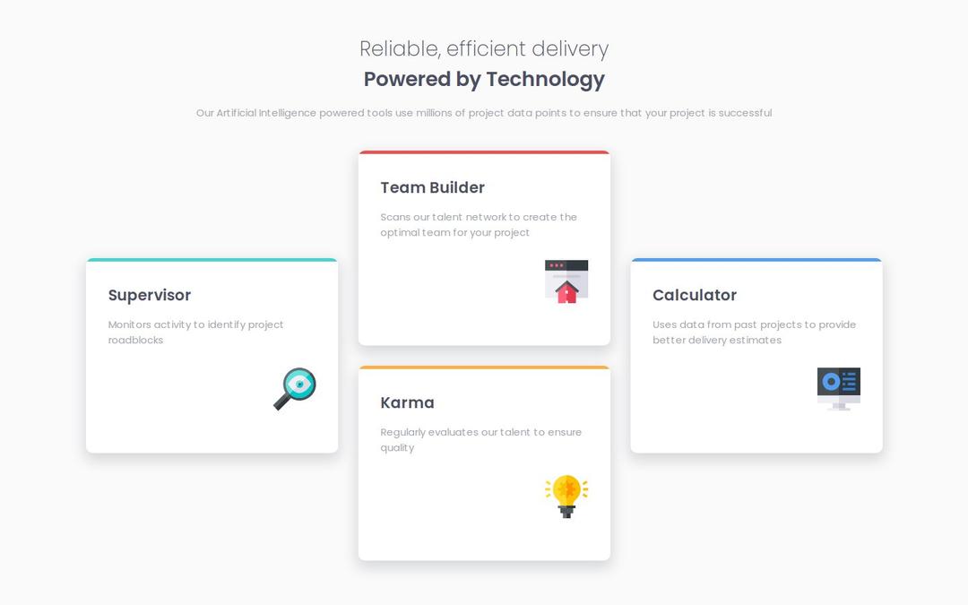 Frontend Mentor | Responsive 4 cards layout using SASS coding challenge solution