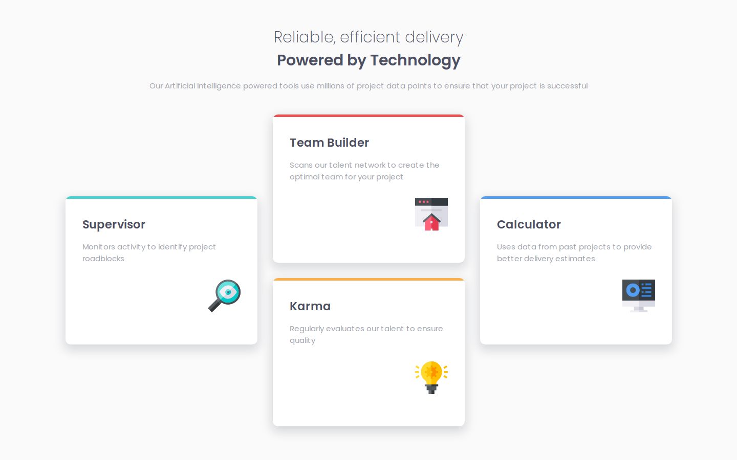 Frontend Mentor | Responsive 4 cards layout using SASS coding challenge solution