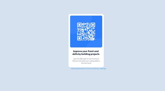 Frontend Mentor | QR code challenge HTML,CSS coding challenge solution