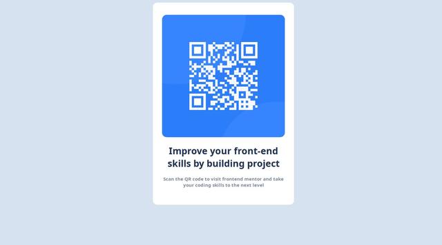 Frontend Mentor | QR code component coding challenge solution