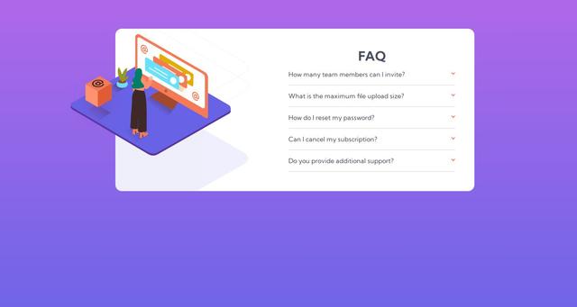 Frontend Mentor | Accordion card coding challenge solution