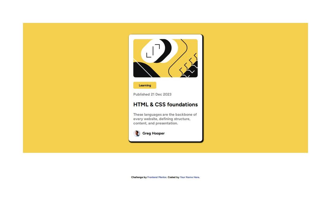 Frontend Mentor | Frontend-Mentor-Blog-preview-card coding challenge solution