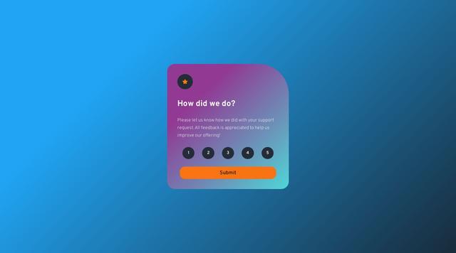 Frontend Mentor Interactive Rating Component Using [ Html And Css