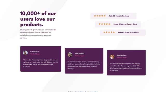 Frontend Mentor | Responsive layout using Tailwind CSS only coding challenge solution