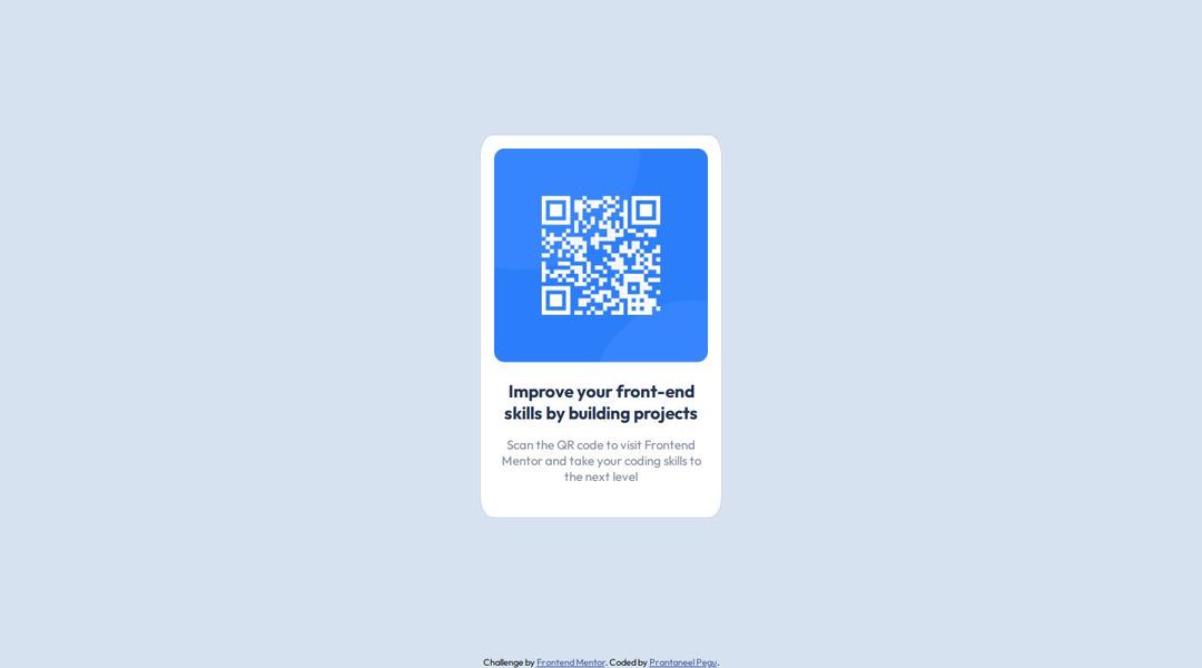 Frontend Mentor Qr Code Component Using Absolute Positioning Coding Challenge Solution