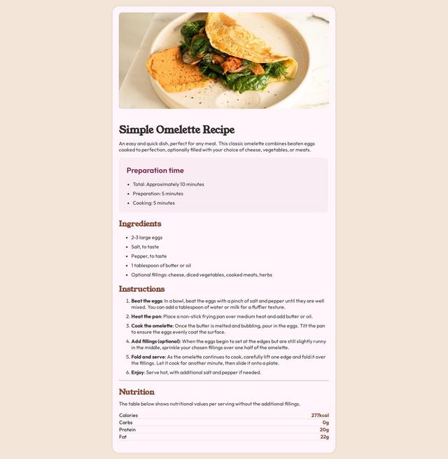 Frontend Mentor | recipe page using html and css coding challenge solution