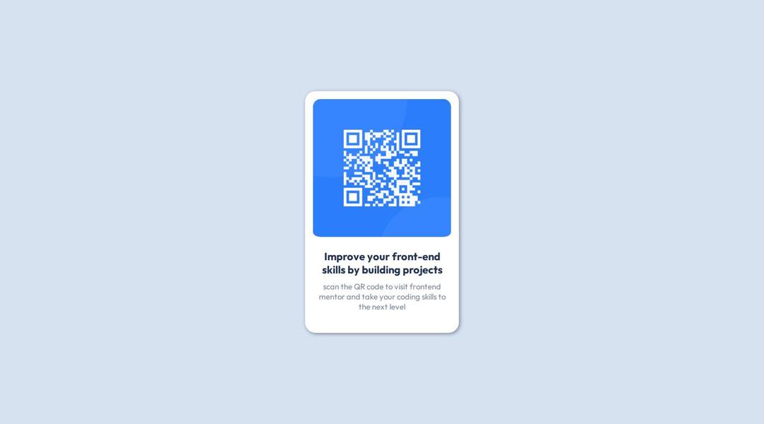 Frontend Mentor | Responsive QR code using HTML and CSS coding challenge solution