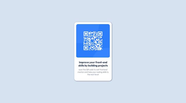 Frontend Mentor | Responsive QR code using HTML and CSS coding challenge solution