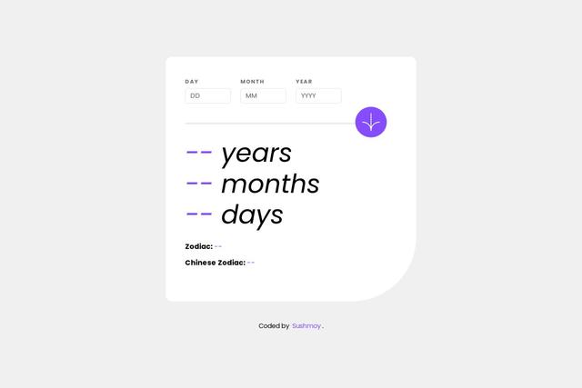 Frontend Mentor | Age Calculator: Vue.js and Bootstrap coding challenge solution