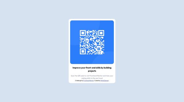 Frontend Mentor | qr-code coding challenge solution