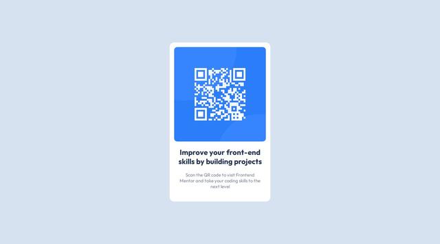 Frontend Mentor | QR usando css Grid y Flexbox coding challenge solution