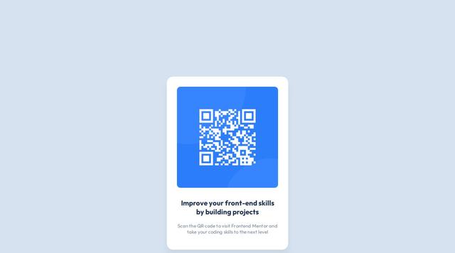 Frontend Mentor | QR Code Component Using HTML & CSS Flexbox coding challenge solution