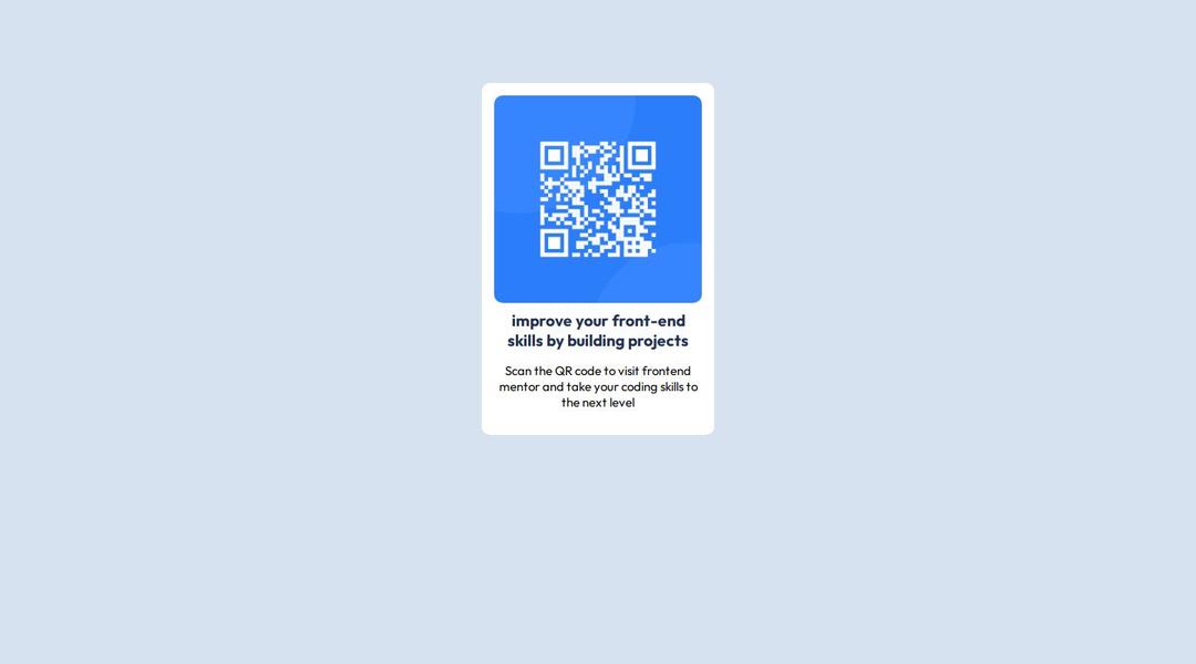 Frontend Mentor | responsive qr code coding challenge solution