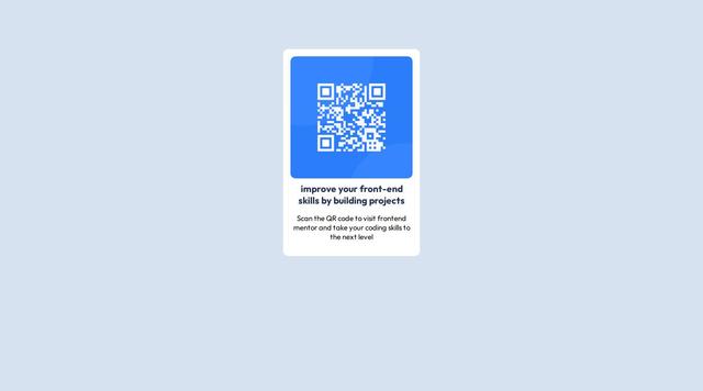 Frontend Mentor | responsive qr code coding challenge solution