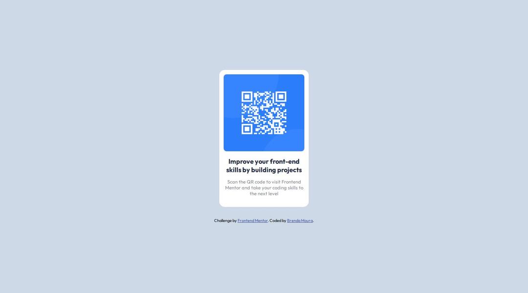 Frontend Mentor | QR Code component using HTML and CSS coding challenge solution