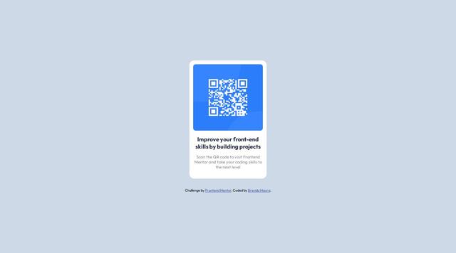 Frontend Mentor | QR Code component using HTML and CSS coding challenge solution