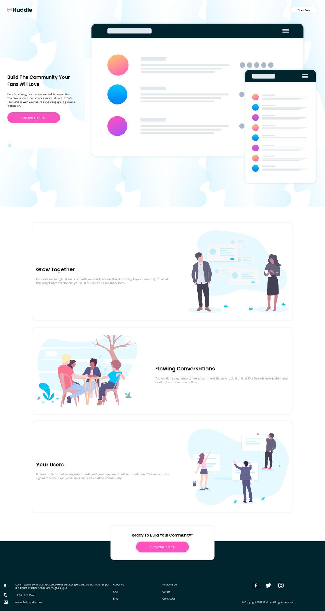 Frontend Mentor | Responsive Landing page using CSS grid and flexbox coding challenge solution