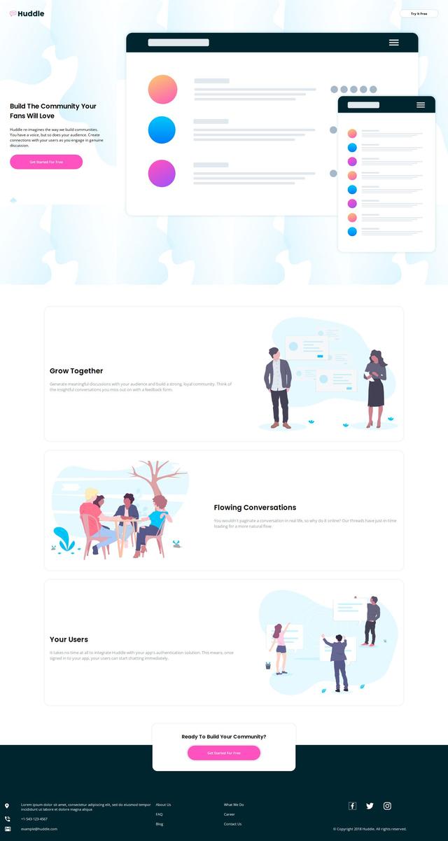 Frontend Mentor Responsive Landing Page Using Css Grid And Flexbox