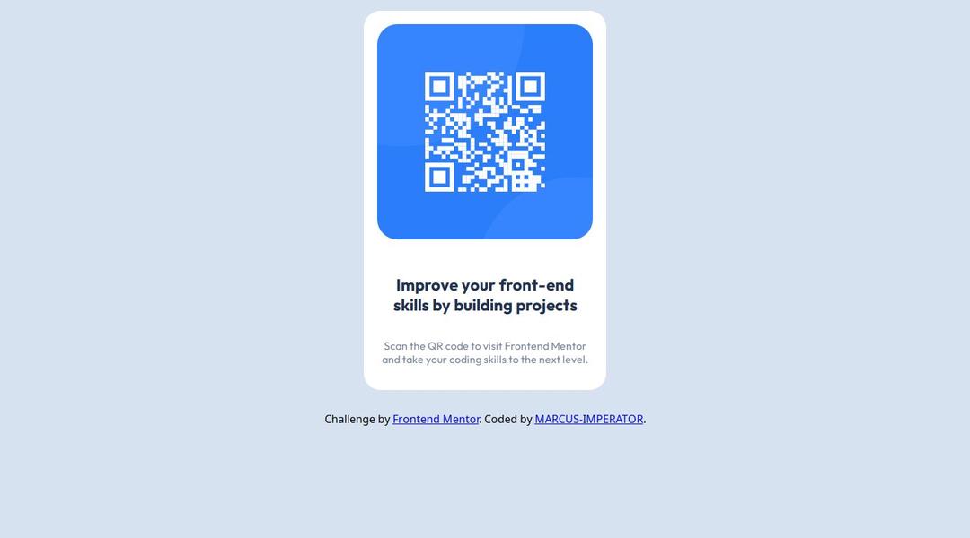 Frontend Mentor | QR page using HTML and CSS coding challenge solution