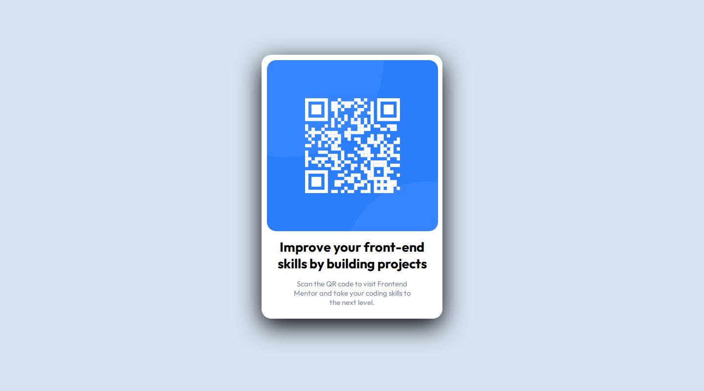 Frontend Mentor | Frontend Mentor QR Code coding challenge solution